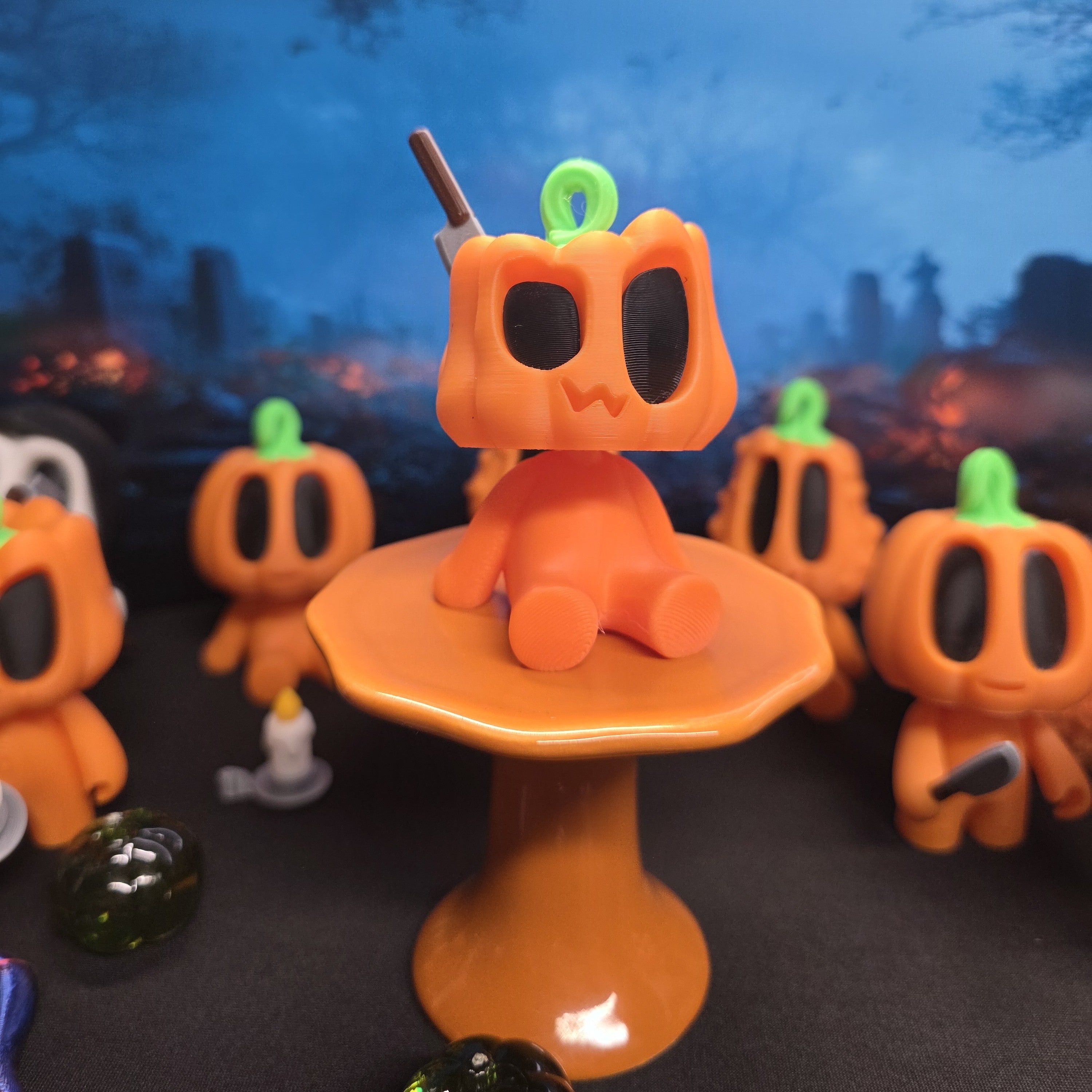 Halloween Blob Pumpkin Friends (Knife Head) – Southern Squared
